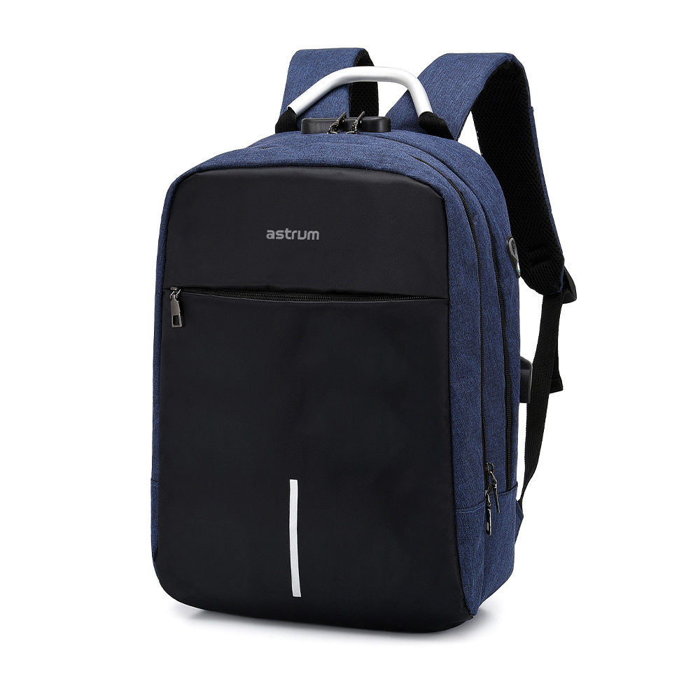 ASTRUM LB220 BACKPACK OXFORD 300D 15″ BLUE/BLACK | www.quickstore.co.za